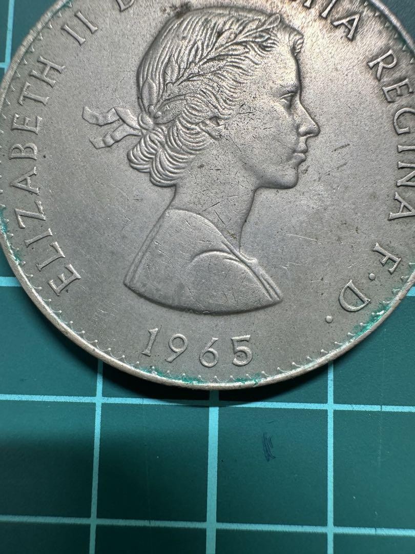 Royal Mint UK Queen Elizabeth 1965 Churchill Commemorative Coin 39mm ...