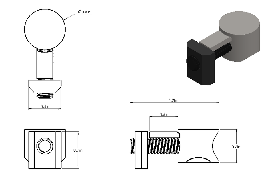 15 Series 0.32" Universal Anchor (Banjo) Fastener, UF32, 3360, (10 ...