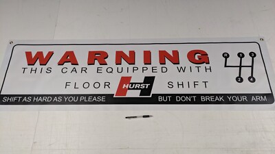 HURST Shift WARNING Vintage Style Dealer Promo Banner Sign Pennant | eBay
