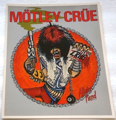 Vintage Authentic Official Genuine 1984 MOTLEY CRUE ALLISTER FIEND 8x10 ...