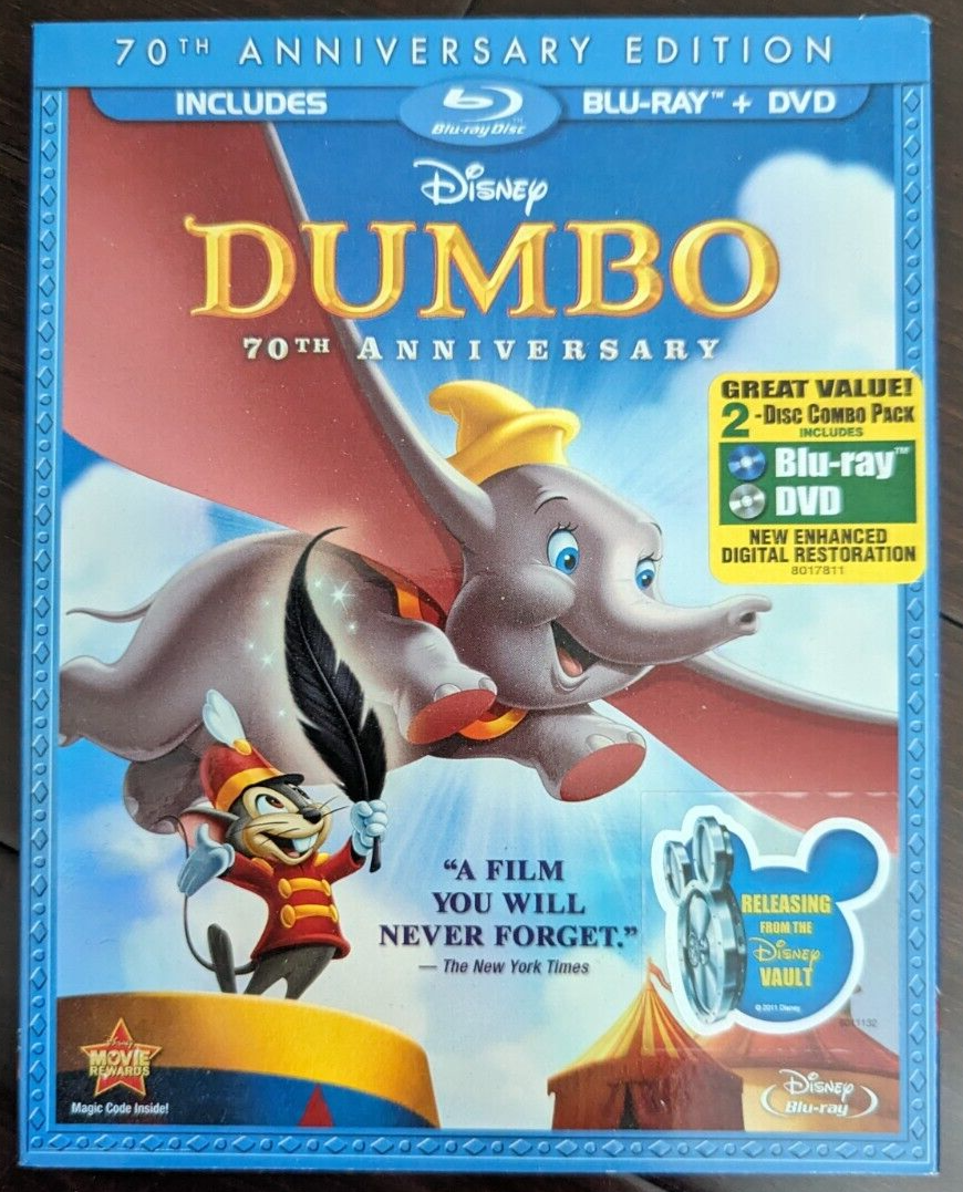 DUMBO 70TH ANNIVERSARY EDITION BLU-RAY WALT DISNEY 786936797725 | eBay