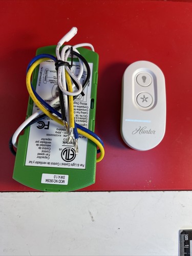 Hunter Universal On/Off Damp Rated Ceiling Fan Remote Control White ...