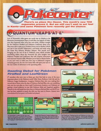 2004 Pokemon Fire Red/Leaf Green GBA Print Ad/Poster Page Authentic ...