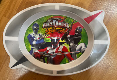 DISNEY STORE POWER RANGERS PLASTIC PLATE - OPERATION OVERDRIVE - OVAL ...