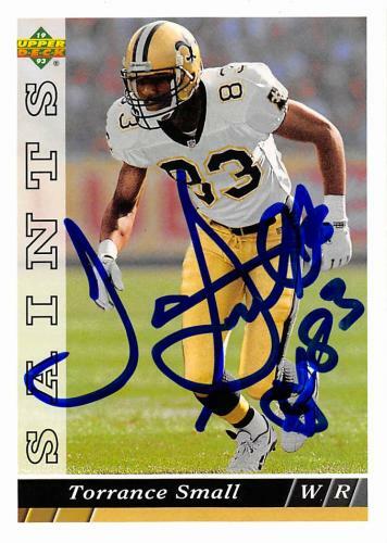Torrance Small autographed Football Card New Orleans Saints 1993 Upper ...