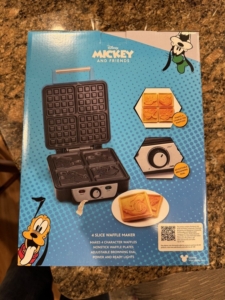Mickey and Friends 4-Slice Waffle Maker | eBay