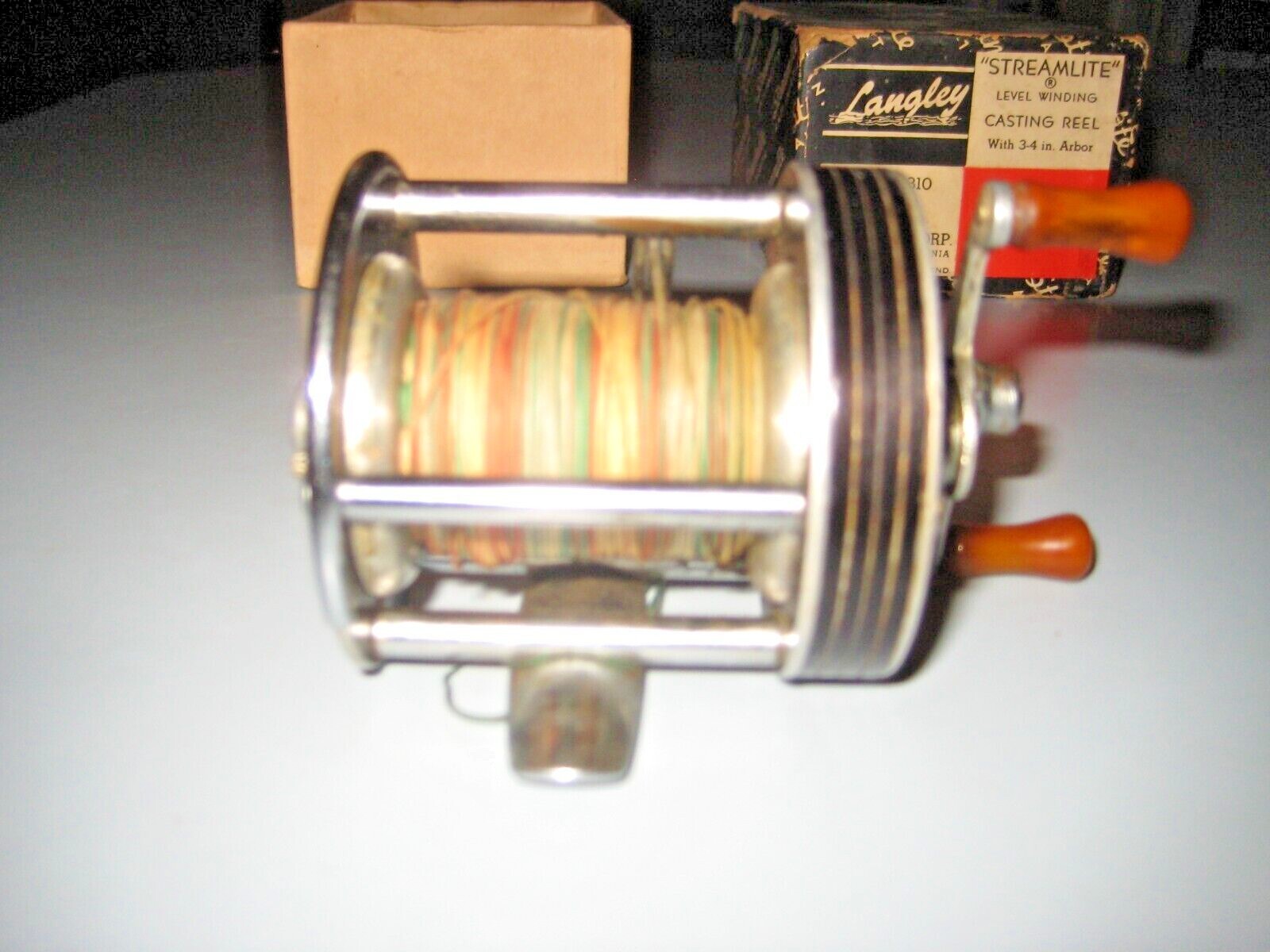 Vintage Langley Streamlite Model 310 Level Winding Casting Reel Model ...