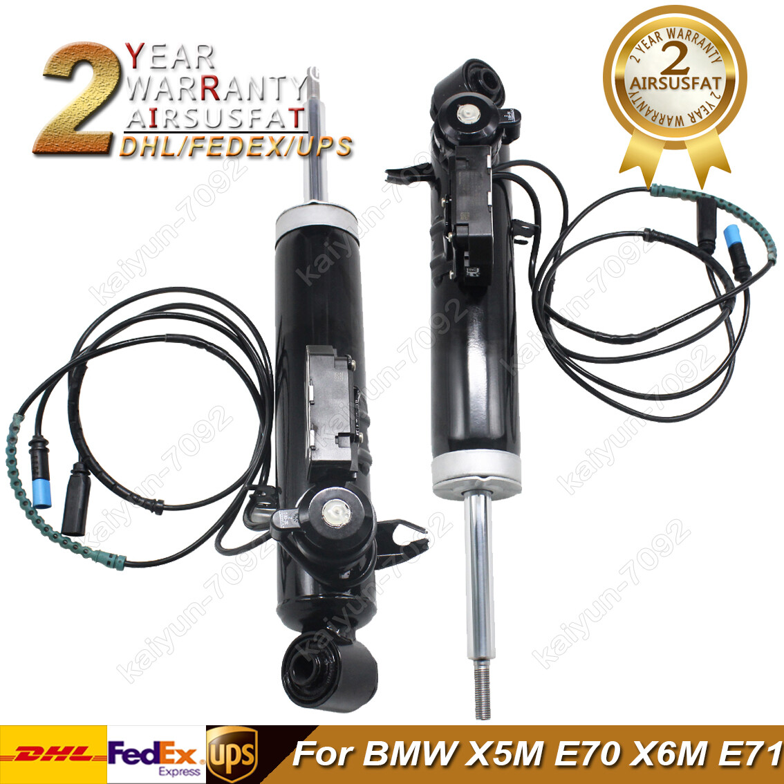 2x Rear Air Suspension Shock Absorbers W/ADS For BMW X5M E70 X6M E71 ...