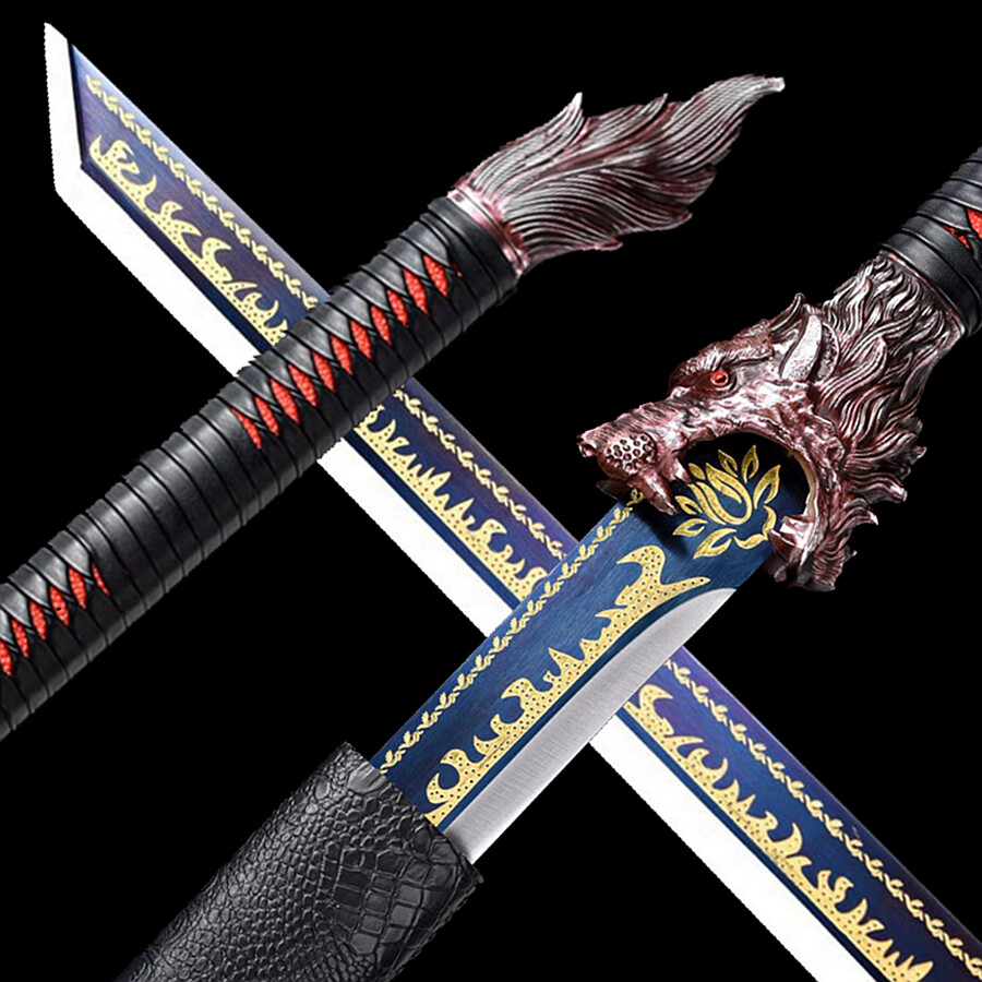 Wolf Head Sword Alpha Wolf Medieval Sword
