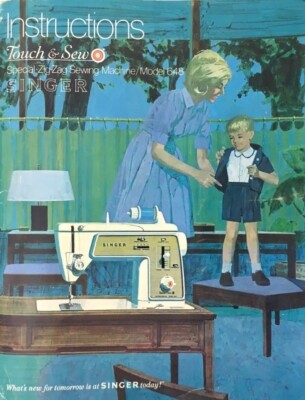 Large Deluxe-Edition Instructions Manual Singer 648 Sewing Machine | eBay