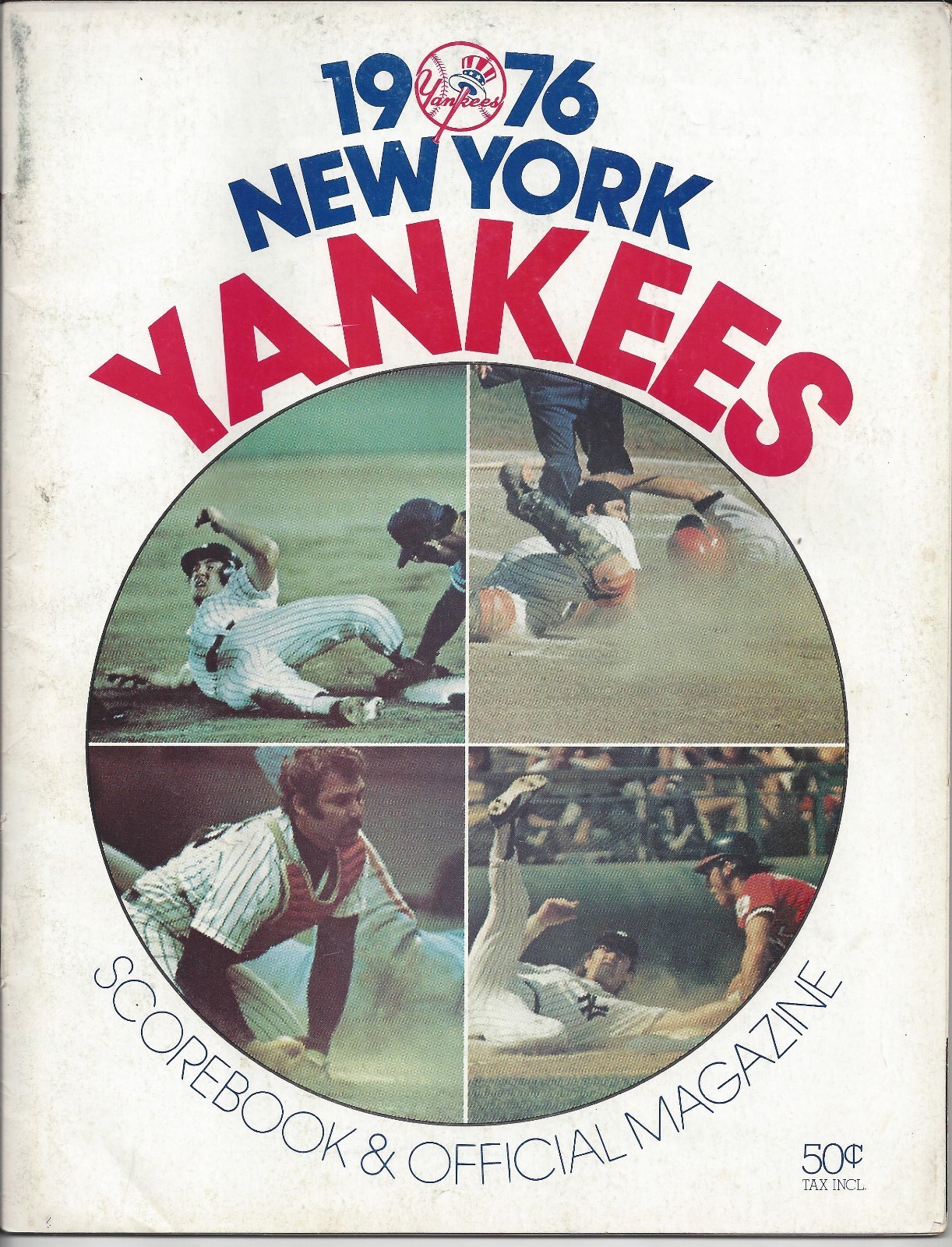 New York Yankees 1976 Scorebook & Official Magazine vs Orioles | eBay