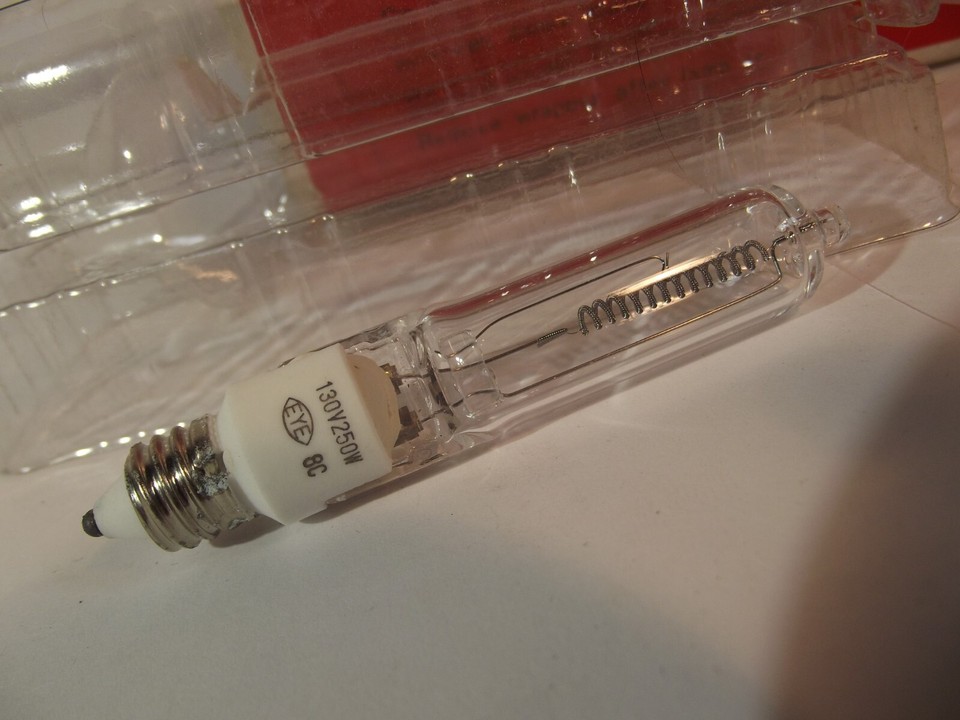 vintage "EYE HALOGEN 250 WATT LAMP JD130V250 M2 opened box unused light ...