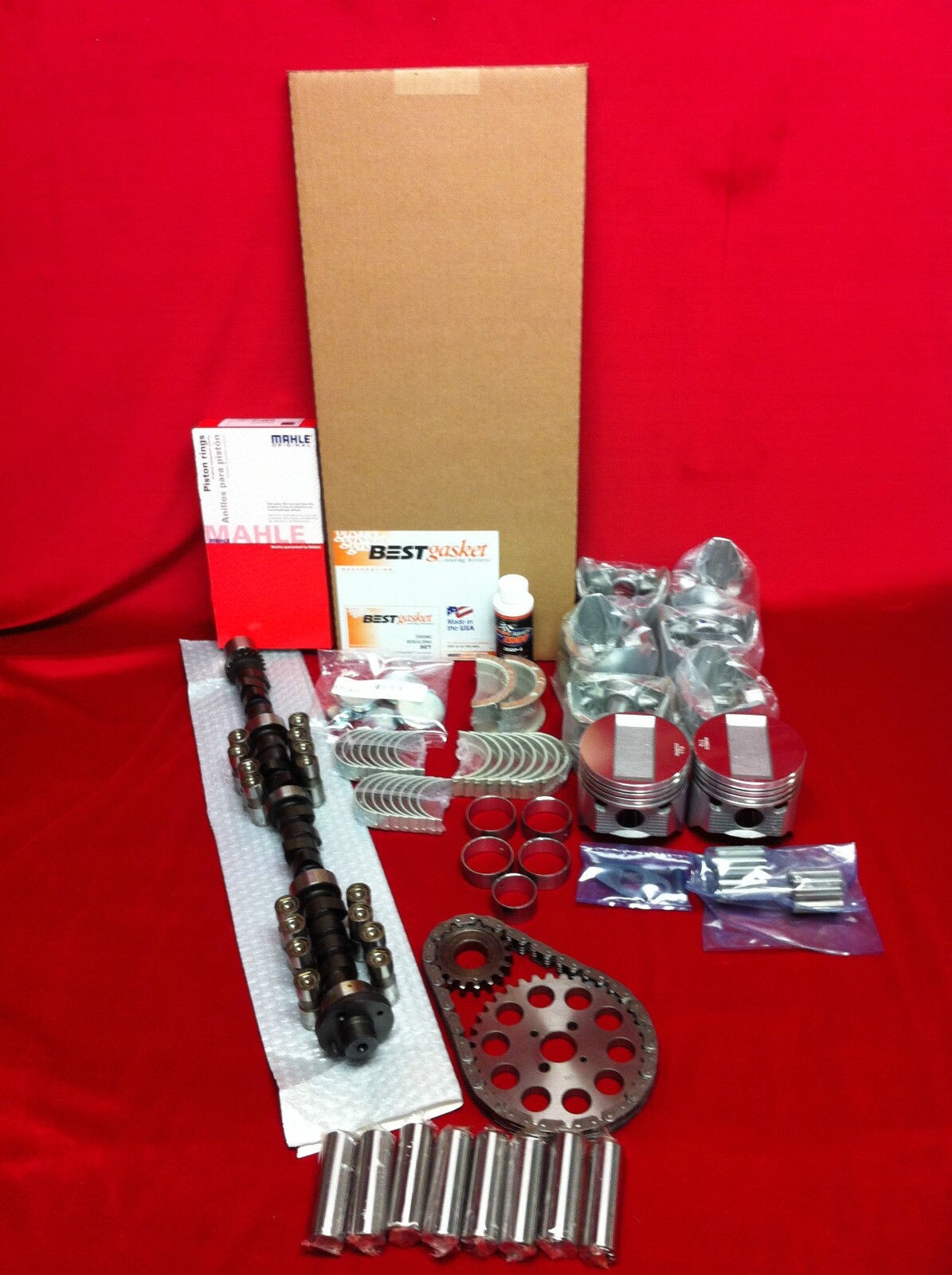 Cadillac 331 MASTER Eng. Kit Pistons+ Cam+Bearings+gaskets+Rings ...