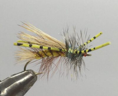 Rubber Legged Crystal Stimulator Yellow, 12 Pack Dry Flies, Strike Fly ...