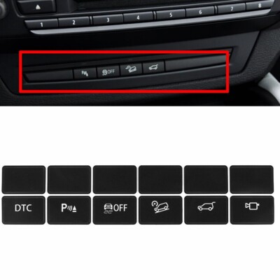 Dash DTC Traction Control Button Sticker Decals For BMW X5 2007-2013 ...
