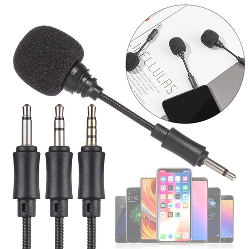 Card Smartphone Stereo Mic Interview Microphone Recording Mini Jack ...