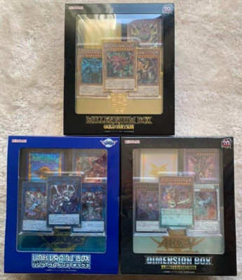 Yugioh Millennium Box & Link Vrains Box & Dimension Box Set Japanese ...