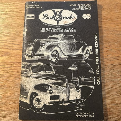 Bob Drake cool vintage catalog cat# 14 December 1983 Great parts pics ...