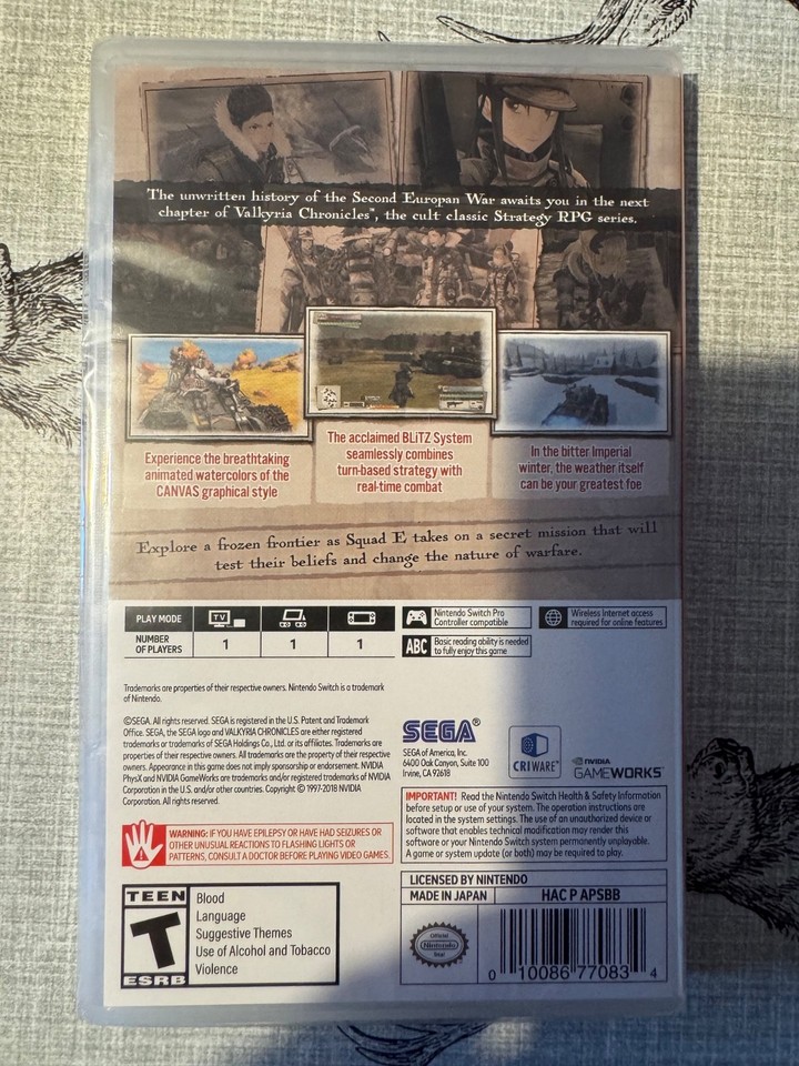 Valkyrie Chronicles 4 - Nintendo Switch - NEW & SEALED | eBay UK