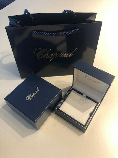 CHOPARD JEWELRY EARRING/NECKLACE BOX WITH OUTER BOX AND BAG. | eBay