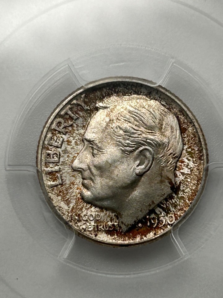 1948 P & 1950 D Roosevelt Dimes NGC/PCGS MS66 Fine Pair of Toners ...