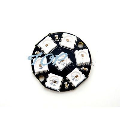 2PCS 7-Bit WS2812 5050 RGB LED Ring Round Decoration Bulb M135 | eBay