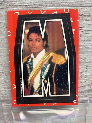 1984 MJJ Productions Michael Jackson Series Trading Card #64 Sticker | eBay