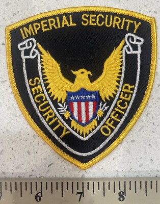 Imperial Security Security Officer Shoulder Patch | eBay
