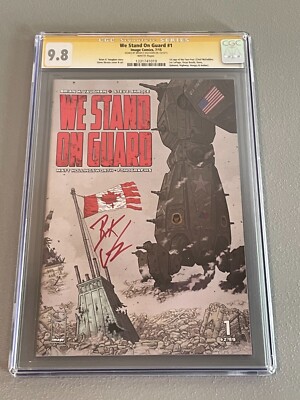 WE STAND ON GUARD #1 CGC SS 9.8 BRIAN K VAUGHAN SIGNED IMAGE COMICS TV ...