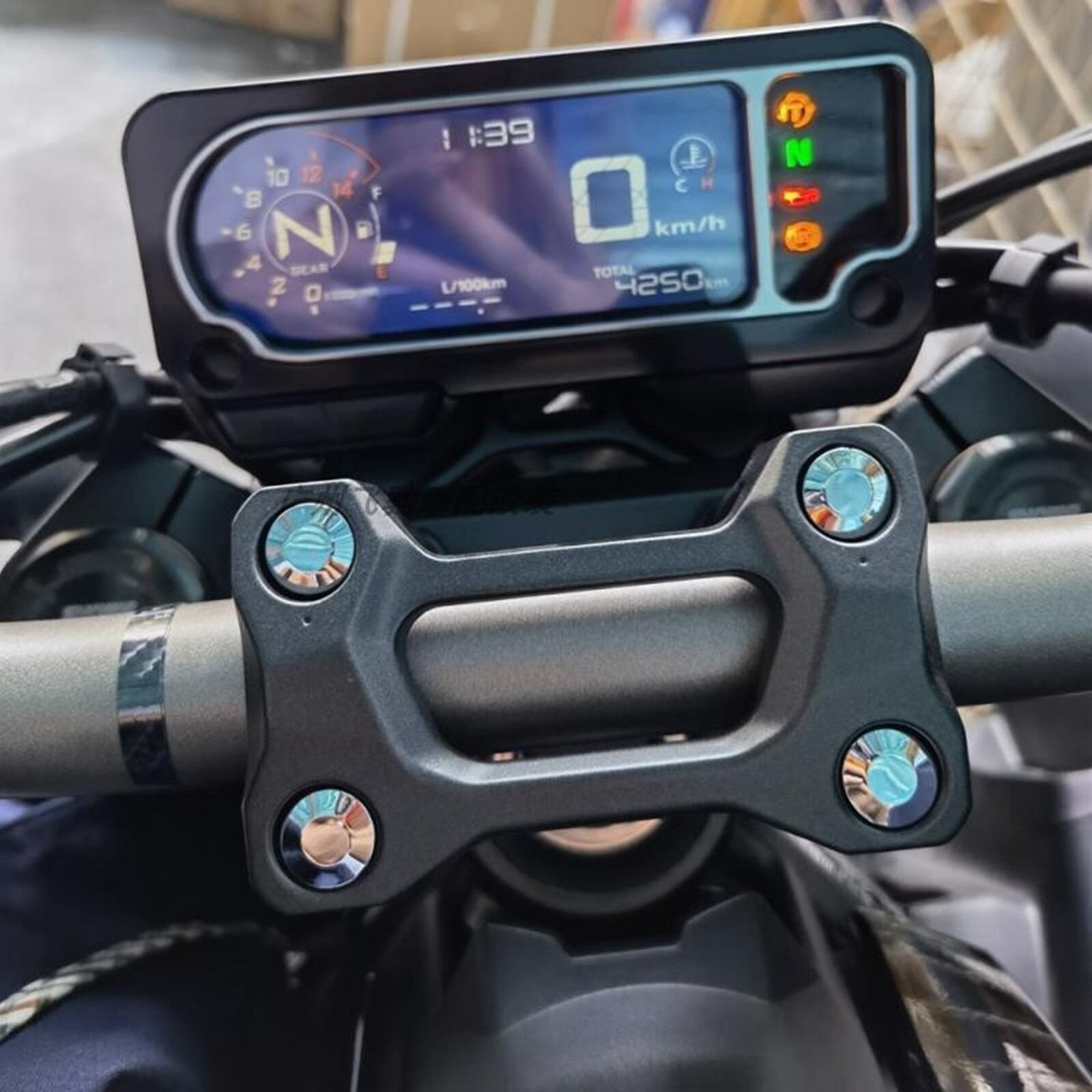 Silver Motorcycle Speedometer Frame Decor For Honda CB500X CB650R ...