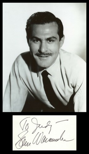 Sam Wanamaker (1919-1993) - Actor and director - Signed card 1984 ...