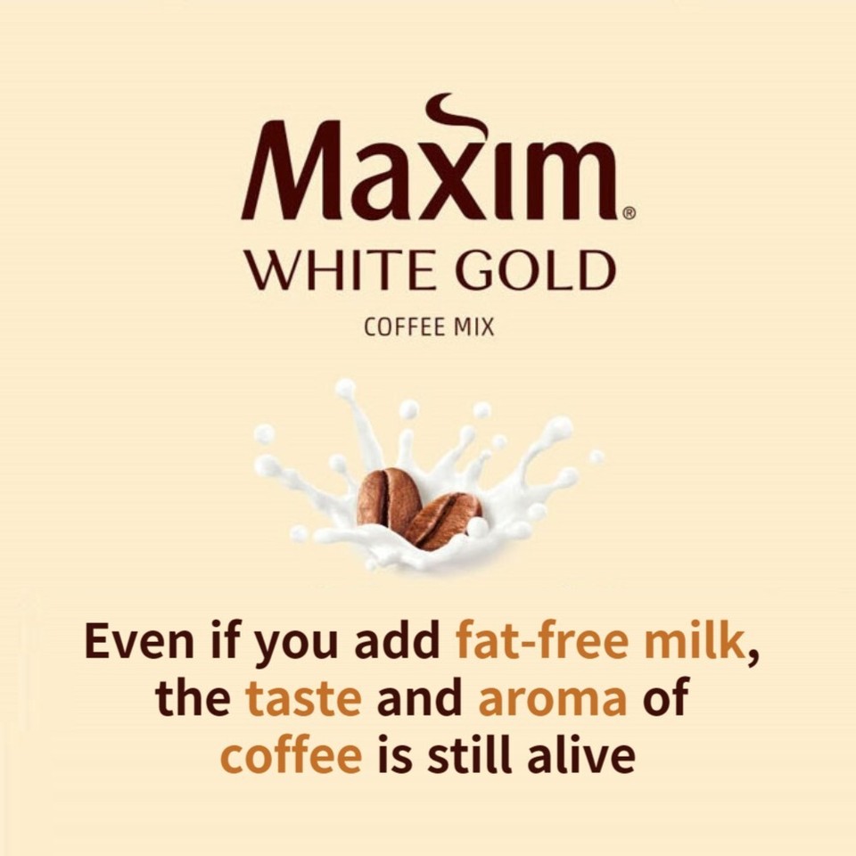 Maxim white Gold Coffee Mix 11.7g x 20T / Korean Instant coffee mix ...