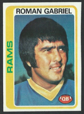 1978 Topps #409 ROMAN GABRIEL Los Angeles Rams - CREASE FREE - 01 | eBay