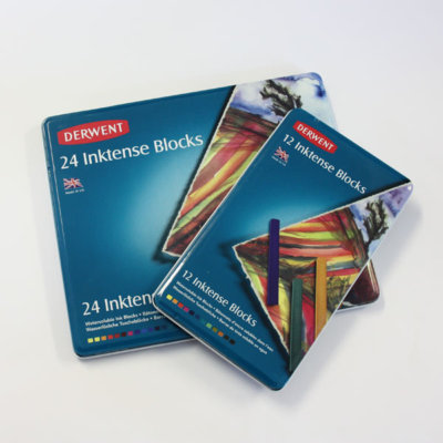 DERWENT INKTENSE - INK BLOCKS Tins of 12 and 24 - Vibrant & Intense ...
