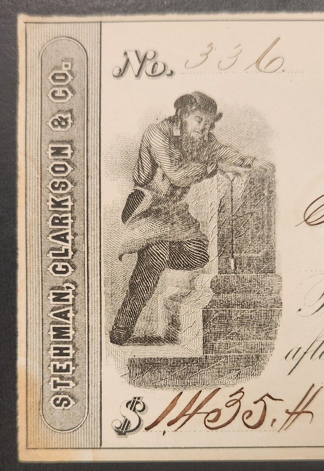 Mechanics Bank Deposit Certificate with Rare R23c "Agreement" Revenue Stamp | eBay