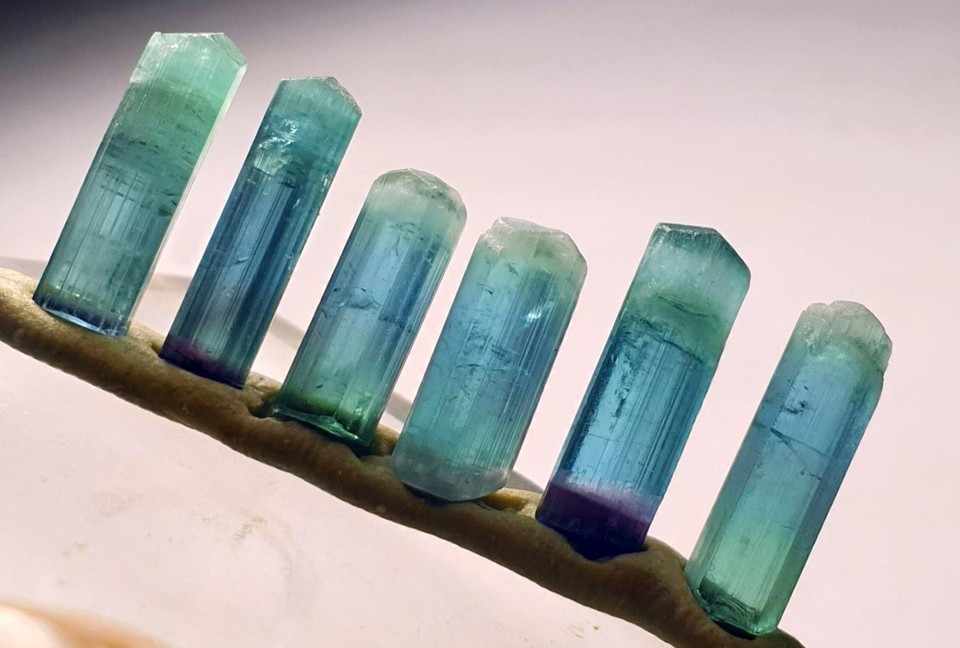 Beautiful Natural Indicolite Color Tourmaline Crystals | eBay