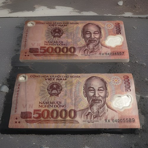 2 Vietnam 50000 Polymer Banknote Ho Chi Minh In Excellent Clean ...