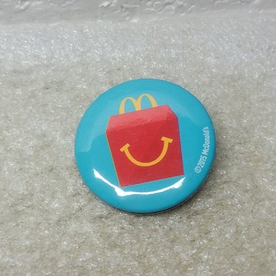 McDonald's Happy Meal Button Pin 2015 Smiley Face Logo | eBay