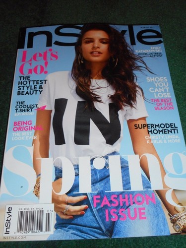 EMILY RATAJKOWSKI - INSTYLE MAGAZINE - MARCH 2016 - MICHELLE DOCKERY | eBay