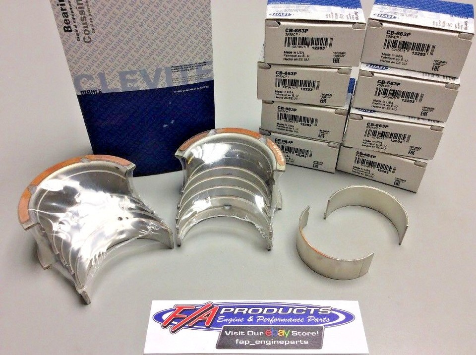 Chevy Small Block 327 350 CLEVITE P-Series CB663P-20 MS909P-20 ROD ...