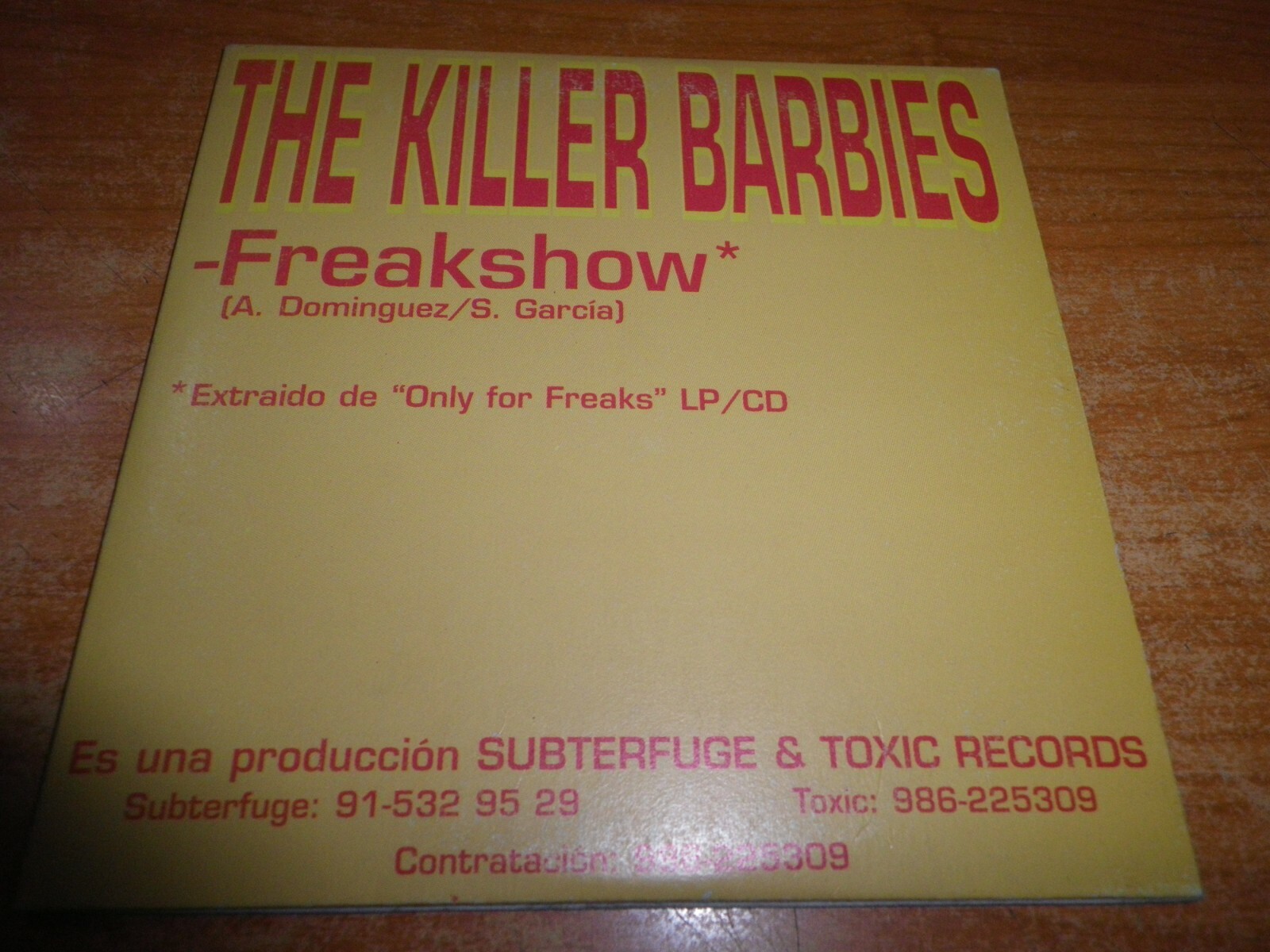 THE KILLER BARBIES Freakshow CD SINGLE PROMO DE CARTON SUBTERFUGE INDIE ...