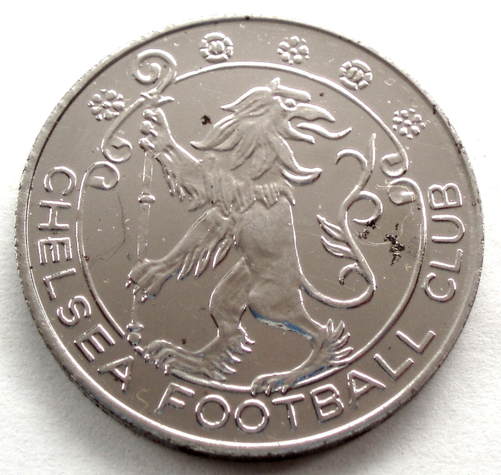 UK ESSO, CHELSEA FOOTBALL CLUB Promotional Gas Token 27mm 8g Nickel ...