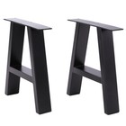 Industrial Table Bench Metal Legs Pair A Frame Stand Feet Furniture ...