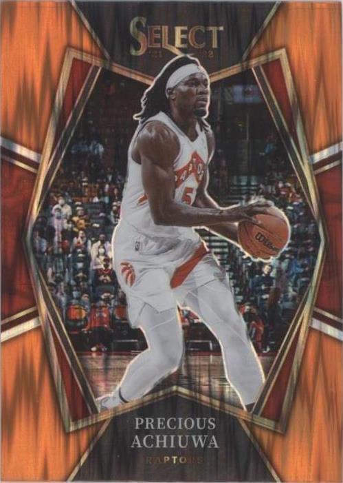 2021-22 Panini Select - Premier Level Precious Achiuwa #149 Orange ...