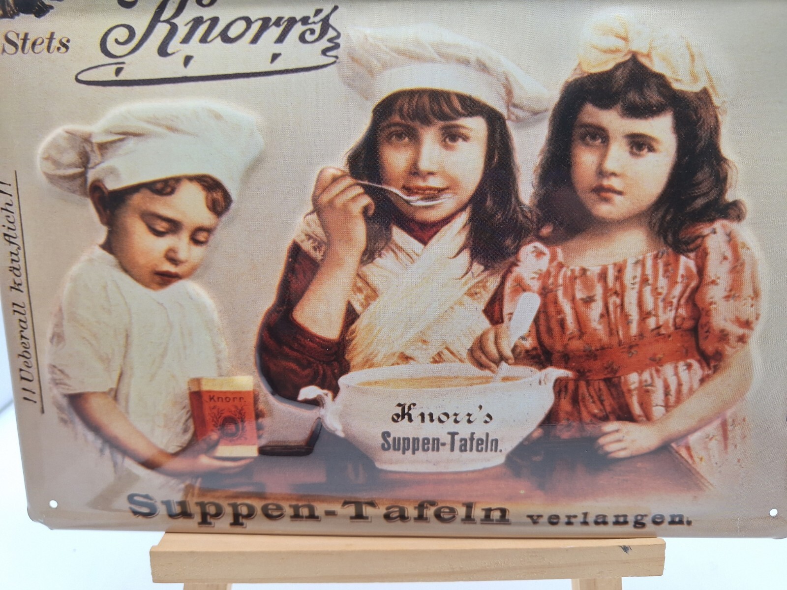 Knorr Advertising Embalit Metal Sign 12 x 8 curved embossed steel ...