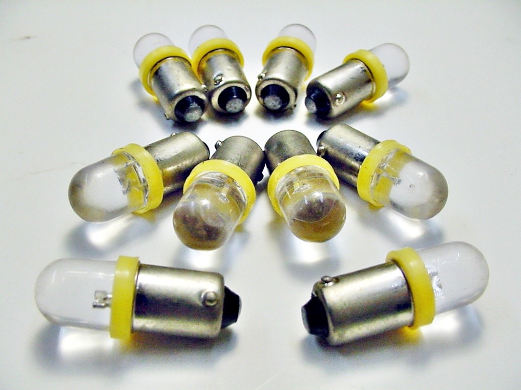 10 Ford Linc Merc Yellow LEDs Instrument Panel 1815 Lights Bulbs Domes ...