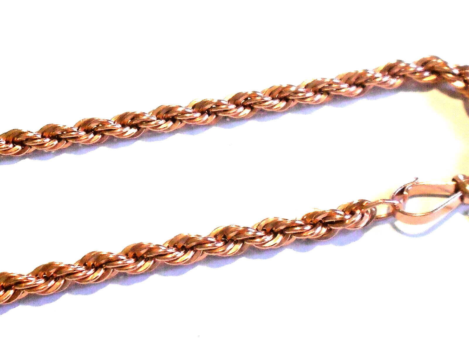 NEW Solid Bright Copper Triple Rope Chain link 18" Necklace USA made | eBay