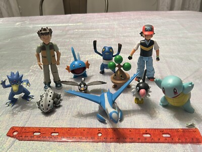 Lot Of 11 Pokemon Action Figures Nintendo 2007 Ash - Read Desc. | eBay