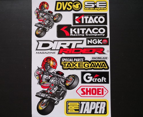 3 Mixed Sheets Stickers Motorcycle Motocross ATV Racing Dirt Bike ...