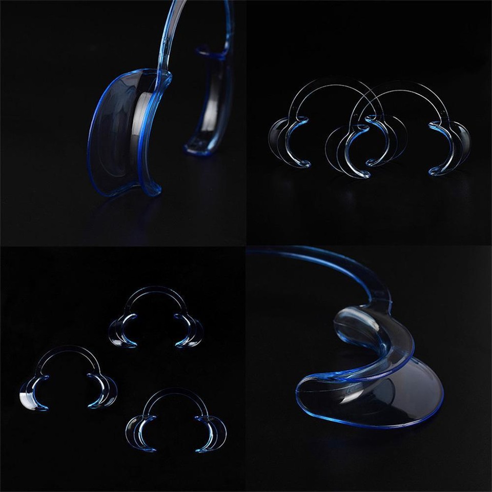 3 Sizes Reusable C Type Dental Dentist Mouth Opener Lip Cheek Retractor ...